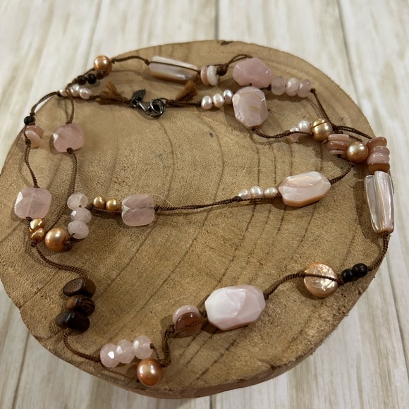 Silpada | Jewelry | Silpad Silk Ros Quartz Mother Of Pearl And Pink ...